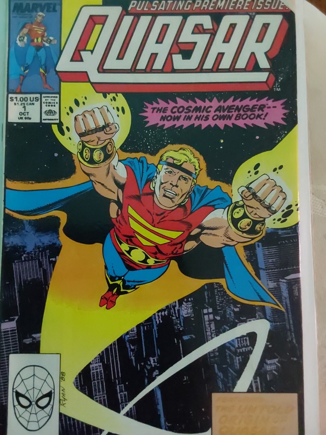 Quasar 1 #2 #3 Marvel 1989 Origin Quasar | eBay