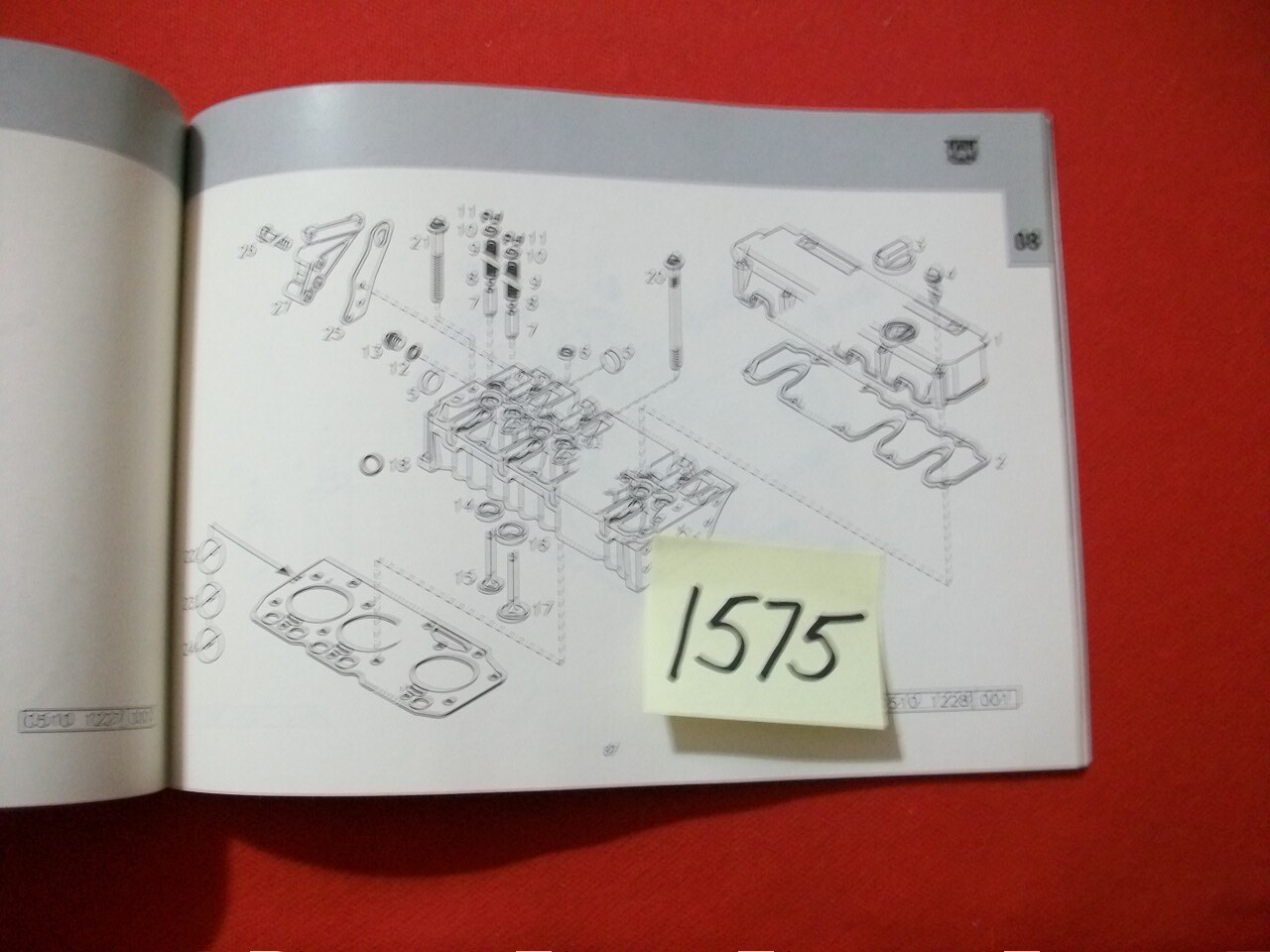 DEUTZ SERVICE BF M 1012/E AIR-COOLED DIESEL SPARE PARTS CATALOGUE #0297 ...