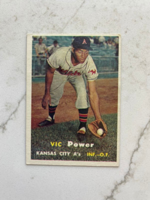 DCC: 1957 Topps Vic Power Kansas City Athletics #167 VG-EX | eBay