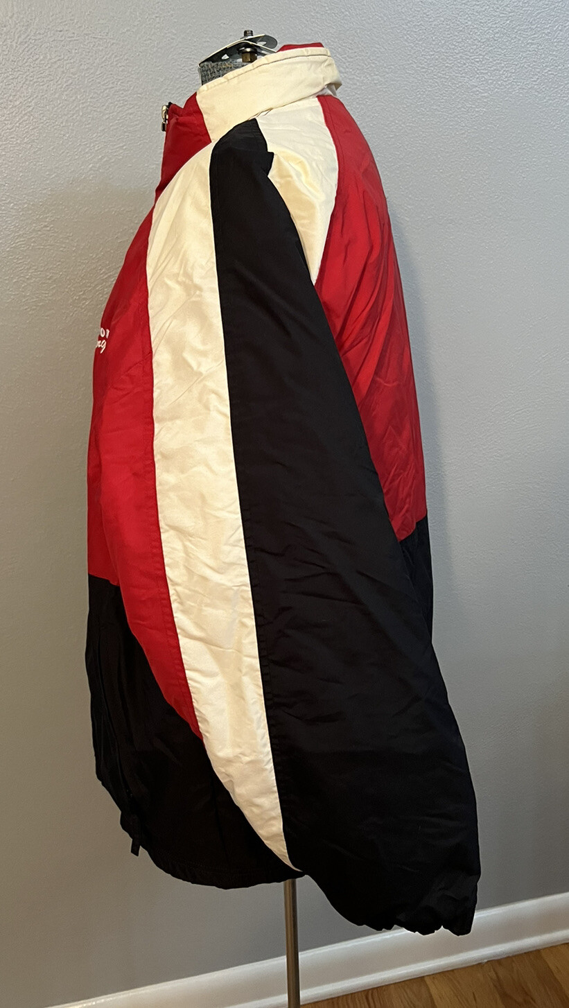Vintage Firestone Racing Puffer Racing Jacket Hollowa… - Gem