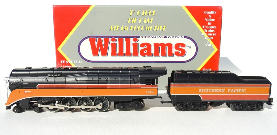 Exceptional Williams O gauge 1/48 GS4 Dayliner Locomotive train 4-8-4 w ...