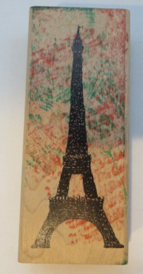 Rubber Stamp EIFFEL TOWER 94089 Inkadinkado 105 Dawn Houser Paris ...