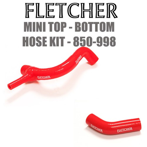 CLASSIC MINI 850 998 1000 1100 - 1968-1989 SILICONE RADIATOR HOSES RED ...