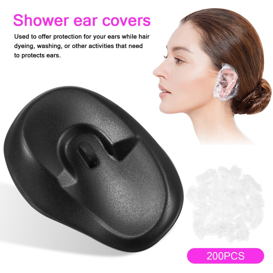 206pcs Hotel Salon Ear Covers For Bath Ear Bath Caps Shower Ear Covers ...