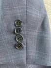 Jos. A Bank Suit Jacket 46 L Blue Wool Windowpane Check Designer ...
