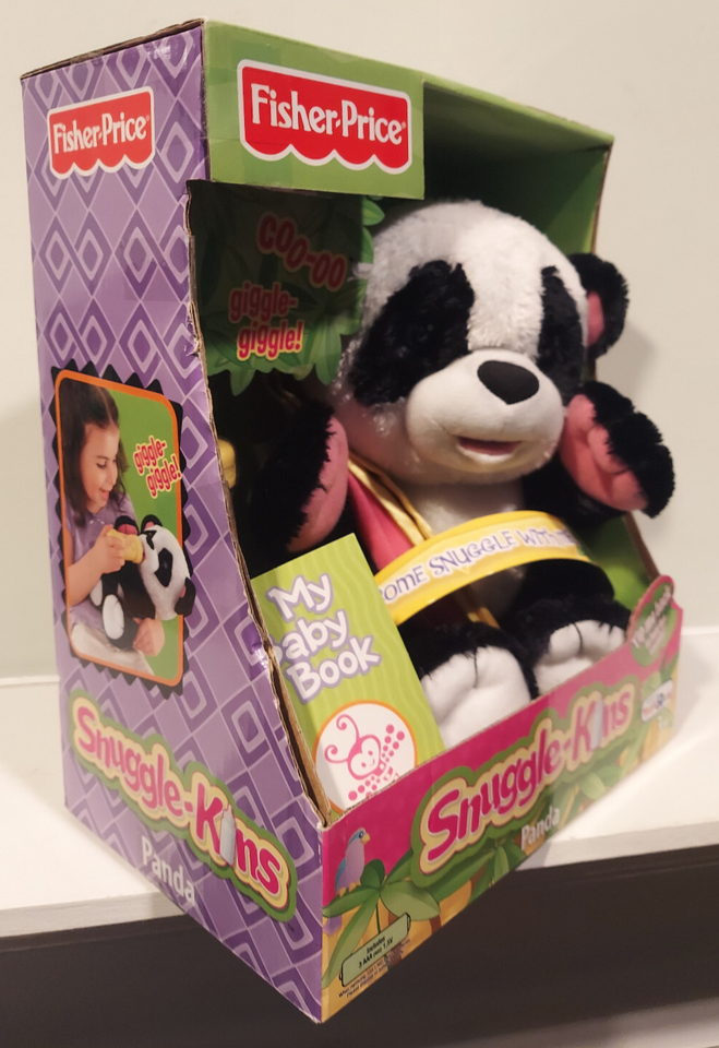 Fisher Price Snuggle-Kins Panda Plush Toy with Sounds NIB 2009 Toys R ...