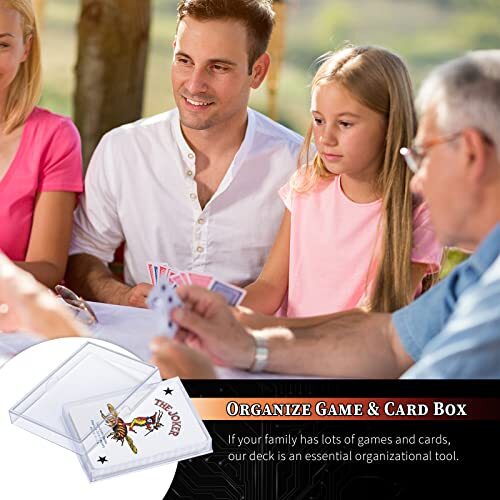 12 Pack Clear Plastic Playing Cards Boxes Poker Card Gaming Deck Cases ...