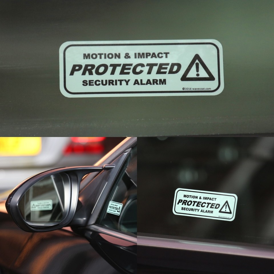 2 x WINDOW WARNING STICKERS INTERNAL GPS TRACKER OBD PORT DISABLED ...