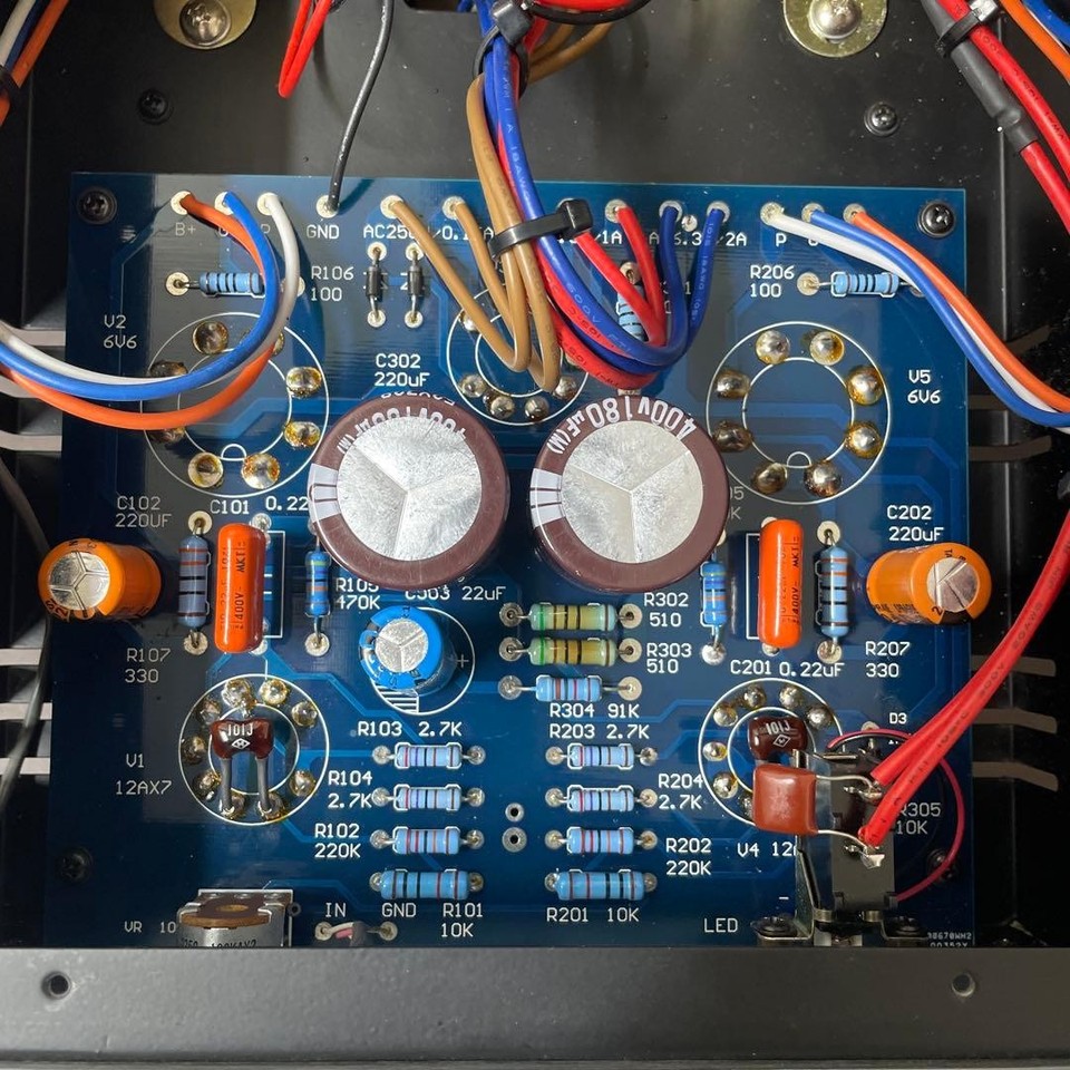 Hi-end Vacuum Tube Amplifier 12ax7 6v6gt Assembled Kit Diy Audio Amp ...