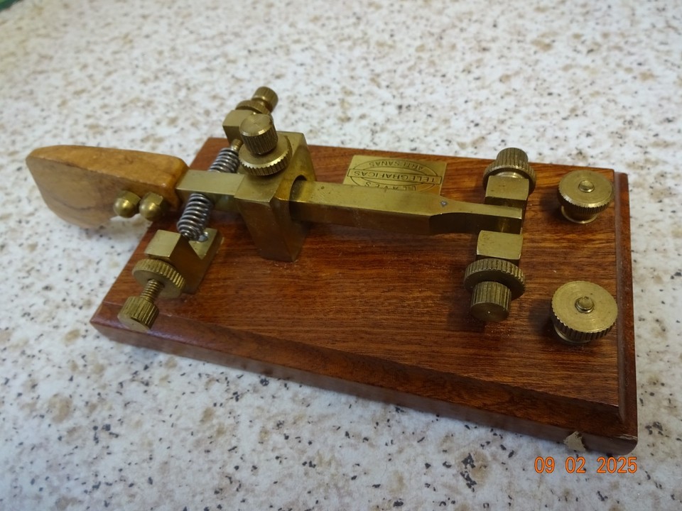 Rare Morse Key LLaves Telegraficas Artesanas Single paddle morse key ...