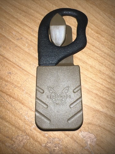 Benchmade Strap Seatbelt Cutter Safety Hook Knife With Sheath/ Coyote ...