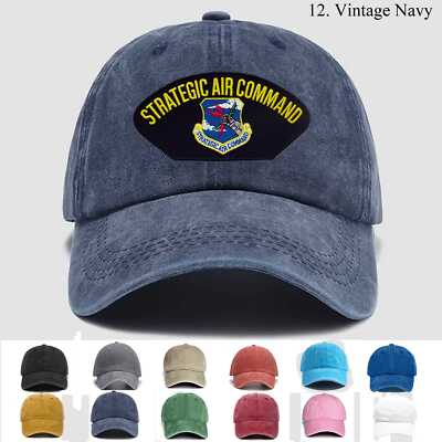 Embroidered Hat USAF Strategic Air Command, Veteran Cap, Trucker Hat ...