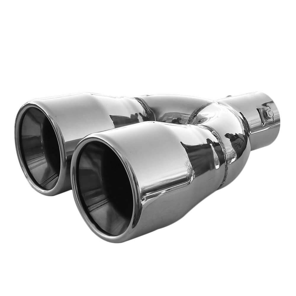 Twin Exhaust Tip Trim Pipe Tail For Renault Megane Fluence Kangoo ...