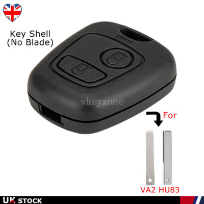 For Toyota Aygo 2 Button Remote Car Key Fob Case Shell Cover-No Blade ...