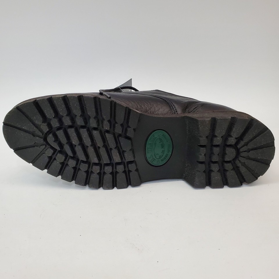 NOS HS TRASK Dri-Lex Bison Leather Plain Toe Blucher Derby Shoes Mens ...