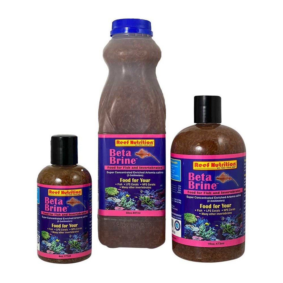 Beta-Brine Super Concentrated Enriched Brine Shrimp (32 oz) - Reef ...