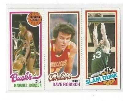 1980-81 TOPPS #136 #143 MARQUES JOHNSON TL #57 DAVE ROBISCH #254 RICK ...