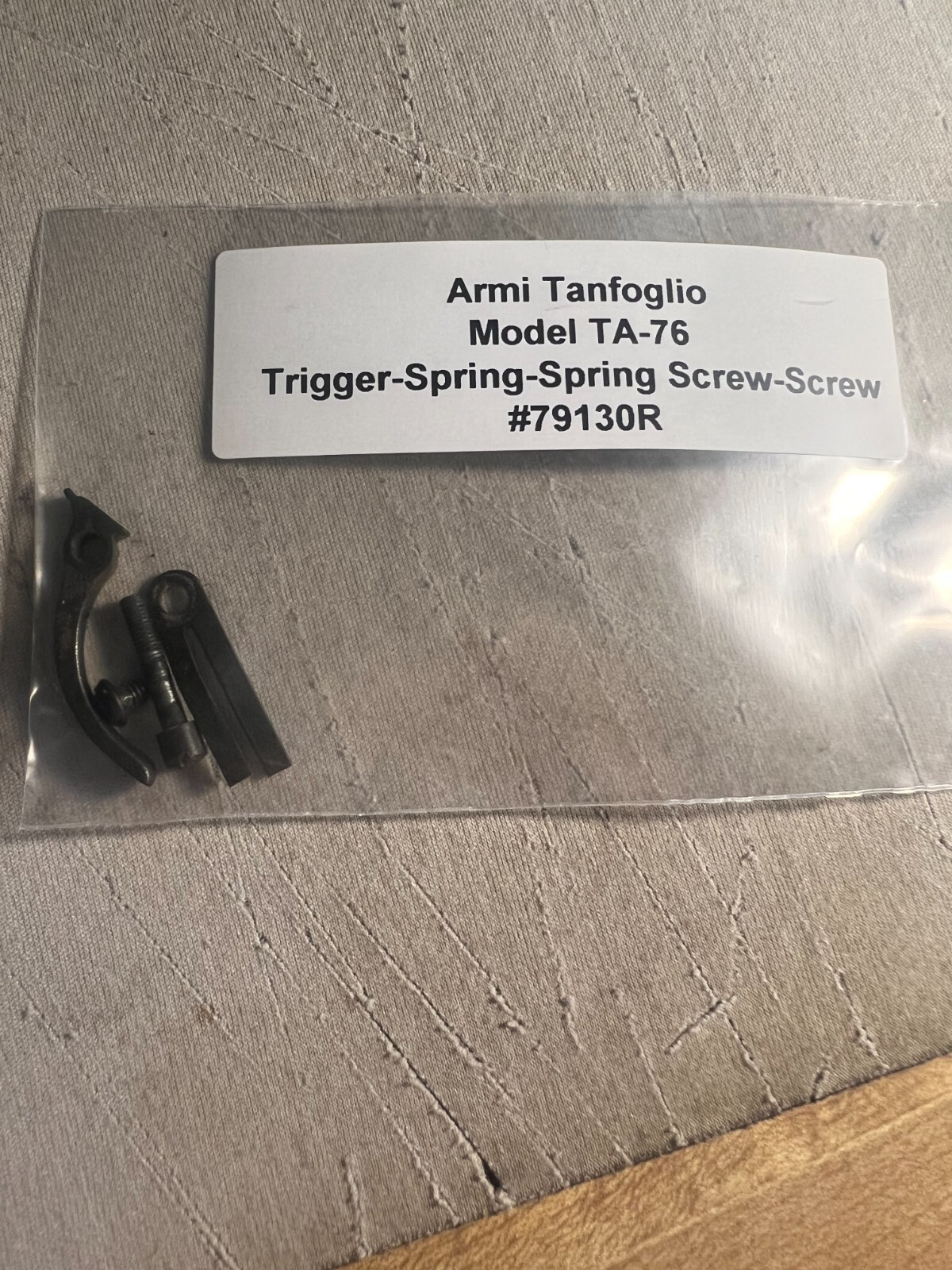 ARMI Tanfoglio Model TA-76 Trigger-Spring-Spring Screw-Screw #79130R | eBay