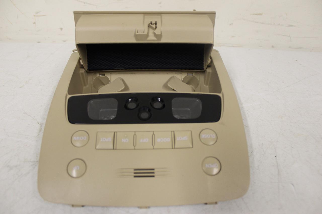 2007-2009 LEXUS OVERHEAD CONSOLE W/ HOMELINK SUNROOF SWITCH BEIGE 1D111 ...