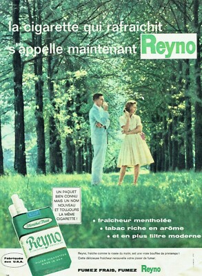 Publicité Advertising 109 1961 cigarette Reyno menthol fresh | eBay