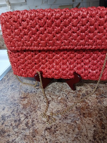 Vintage RODO purse woven Clutch RED Purse woven | eBay.de
