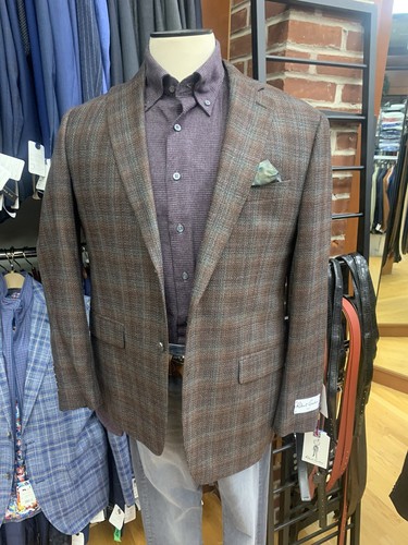 Robert Graham Men's Single $498 Breasted, Plaid Classic Fit Wool Blend ...