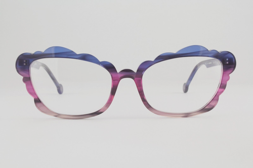 Authentic LA Eyeworks CASTANET 193 55mm Blue Violet Pink Glasses Frames ...