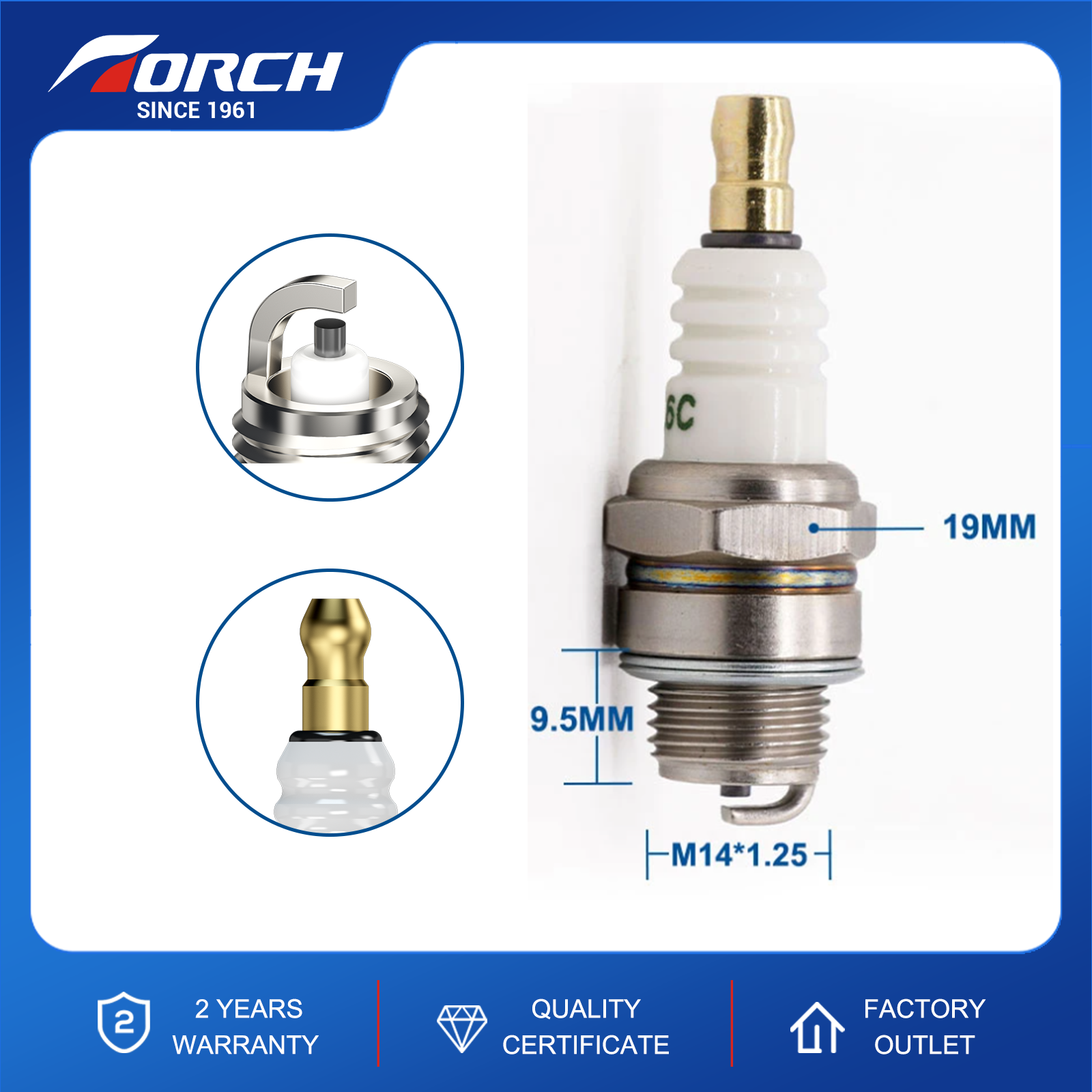 4pcs L6C TORCH Spark Plug Replacement for Denso W20M-U W20MR-U for NGK ...