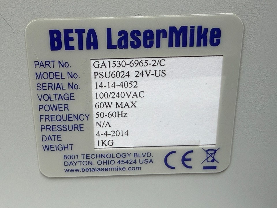 👀BETA LASERMIKE ACCUSCAN 4012 HIGH-SPEED SINGLE AXIS LASER GAUGE AS4012 ...