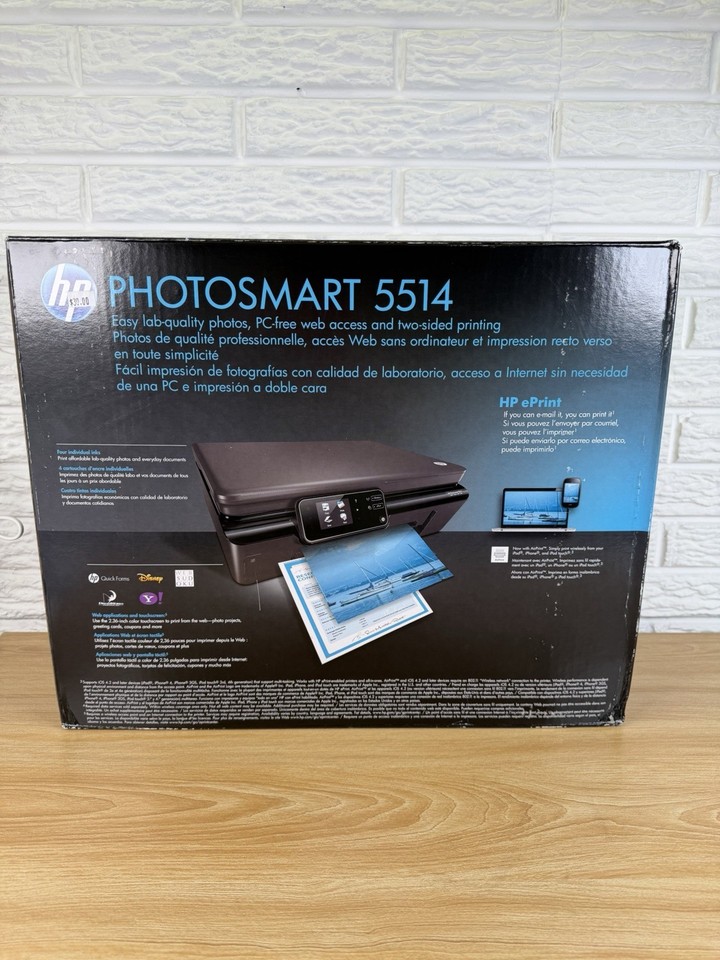 HP Photosmart 5514 e-All-in-One Wireless Inkjet Printer New B111h | eBay