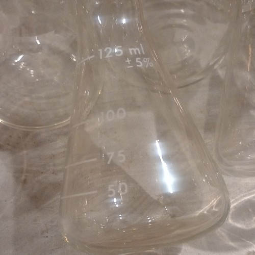 PYREX 4980 No. 4980 125 mL Erlenmeyer Flask Borosilicate Glass Lab 9 ...