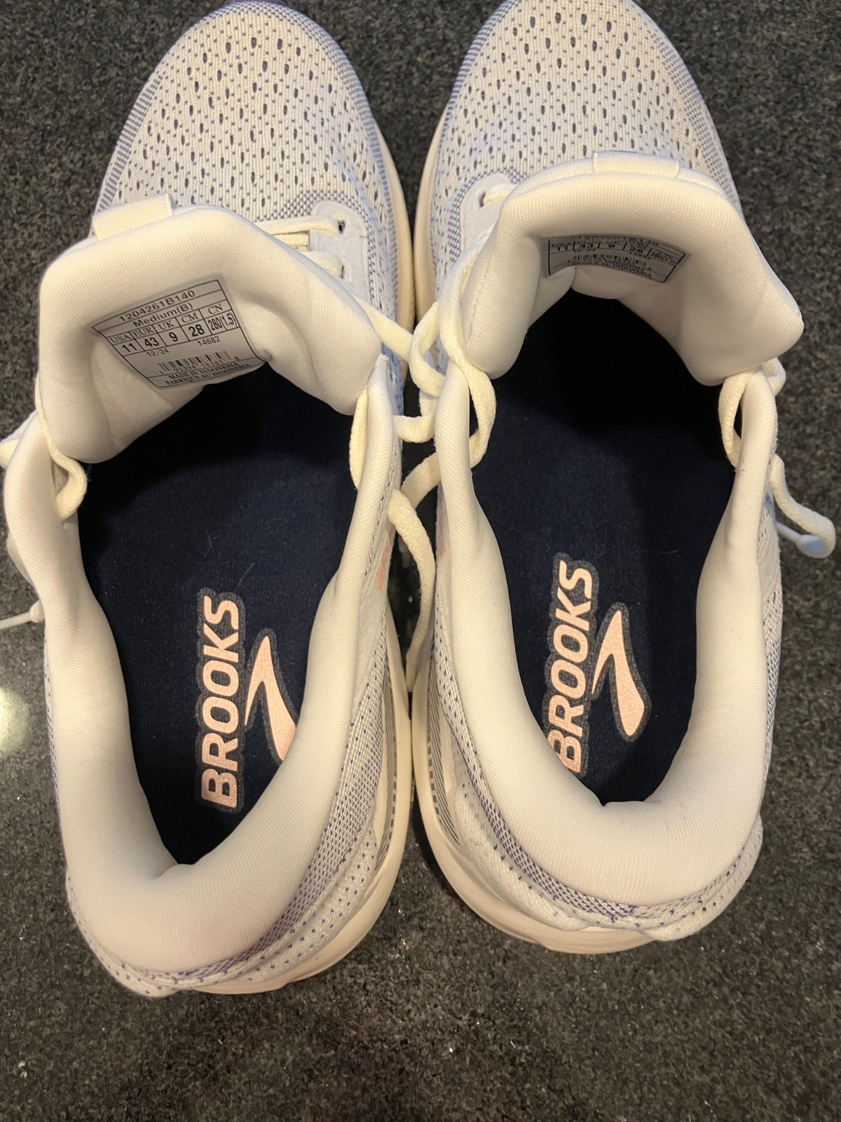 Brooks Adrenaline GTS 24 womens 11B grey/blue/peach - no box | eBay