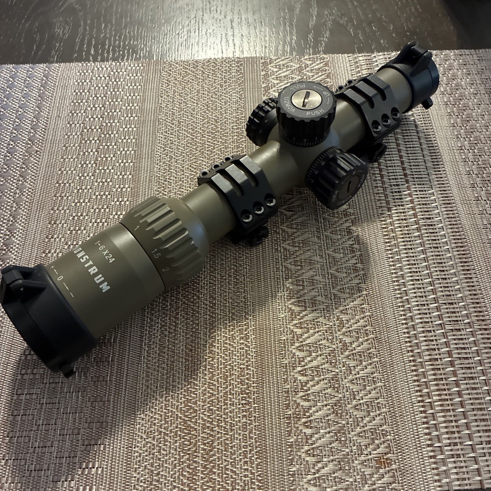 Monstrum G3 1-6x24 First Focal Plane FFP Rifle Scope Illuminated MOA ...