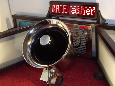 FEDERAL SIGNAL CHROME CP100 SIREN SPEAKER W/CLAMP-ON VISIBAR MODEL 11 ...