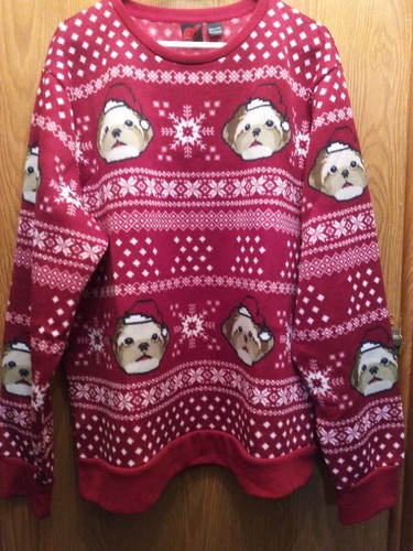 Nice Mad Engine Adult Sz XL Unisex Christmas Sweater Pug Dog | eBay