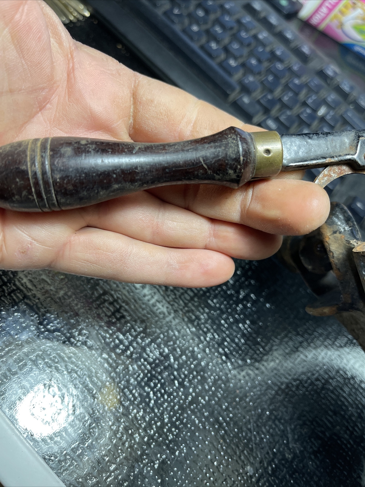 ANTIQUE CAST IRON 12 GA SHOT SHELL ROLL CRIMPER RELOADING TOOL Rare | eBay