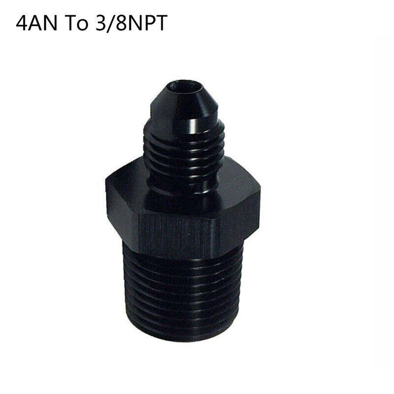 1/2/4PCS AN4 AN6 AN8 AN10 AN12 Straight Male Flare Fuel Hose End ...