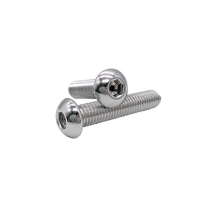 M5 SUS304 Steel Round head Allen screws Plate head Through Hole bolts ...