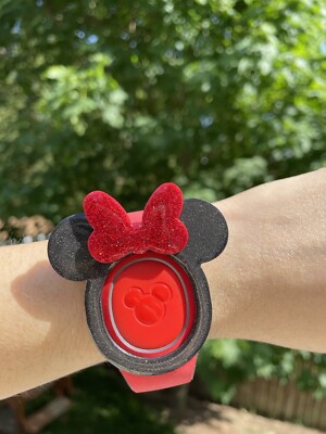Disney Inspired Minnie MagicBand Magic Band cover Size Small | eBay UK