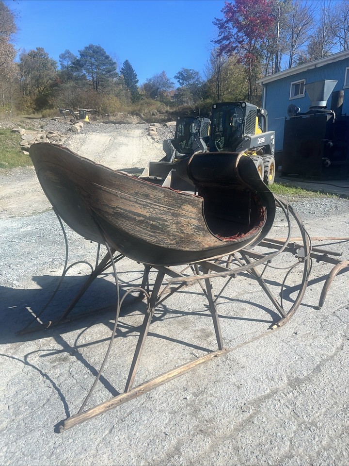 Antique Currier & Ives Albany Cutter Sleigh With Shafts | eBay