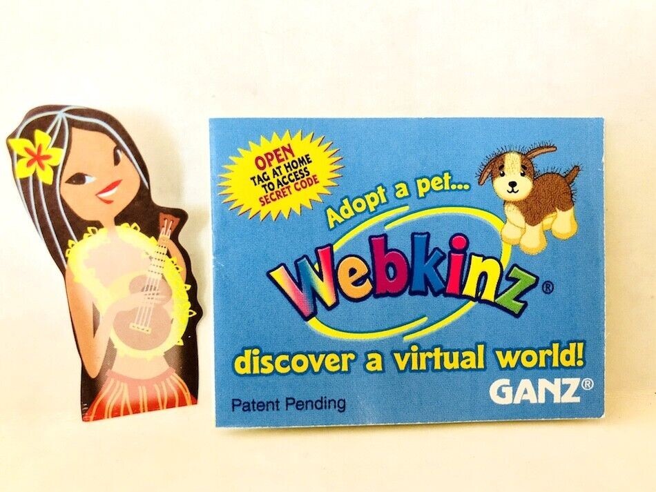 VINTAGE Unused Code Tag ONLY Webkinz WEIMARANER DOG NO PLUSH ANIMALS ...