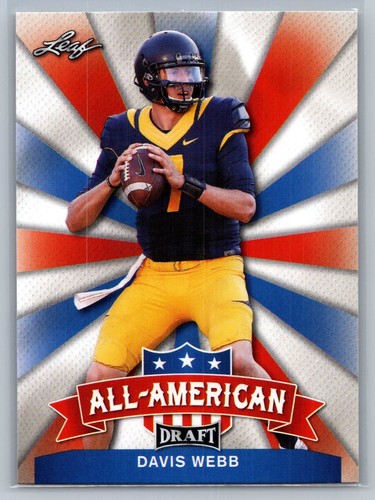 Davis Webb 2017 Leaf Draft Football All American RC #AA-08 Cal | eBay