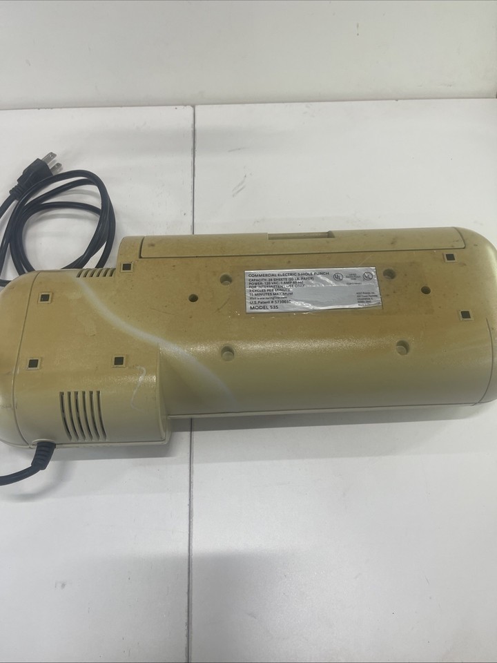 Swingline Model 535 Commercial Electric 3-Hole Punch 28-Sheet Capacity ...