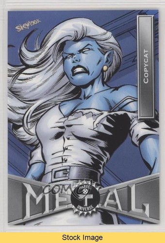 2020 Upper Deck Marvel X-Men Metal Universe Blue Copycat #18 READ 5x5 ...