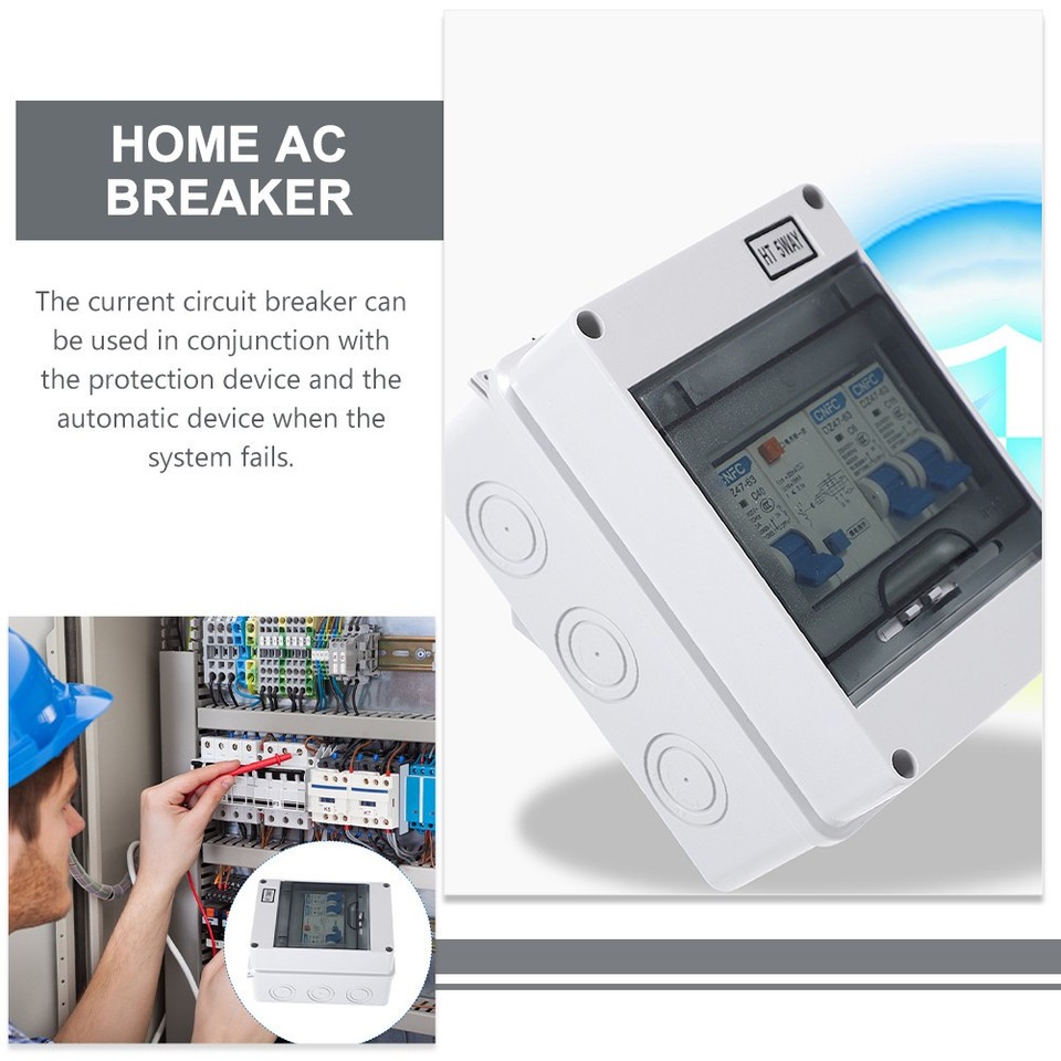 2 Way Consumer Unit fuse box & MCB Circuit Breakers Isolator Shed ...