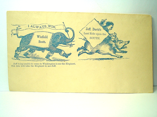 Civil War JEFF DAVIS'S LAST RIDE Patriotic Cover | eBay