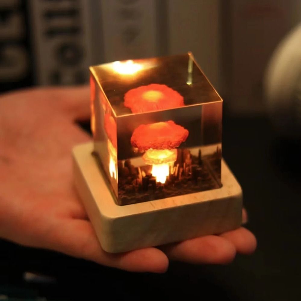 Nuclear Explosion Bomb Mushroom Cloud Lamp Flameless Lamp USB 3D Night ...