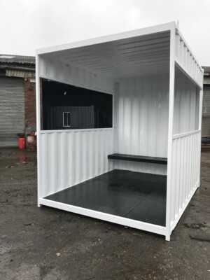 smoking shelter shipping container - 10ft x 8ft - nationwide delivery ...