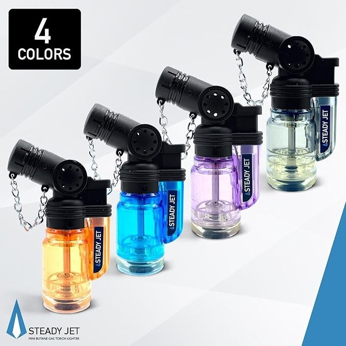 Bx/12 Steady Jet Mini Butane Gas Torch Lighter - Refillable | eBay