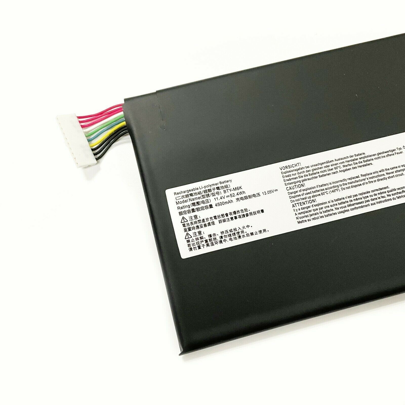 MSI GF65 Thin 9SD MS-16W1 15.6" Genuine Battery 11.4V 52.4Wh 4500mAh ...